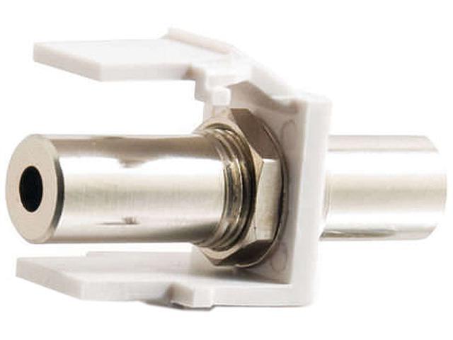 CABLES TO GO SNAP-IN 3.5MM STEREO F-F KEYSTONE INSERT MODULE - WHITE ...