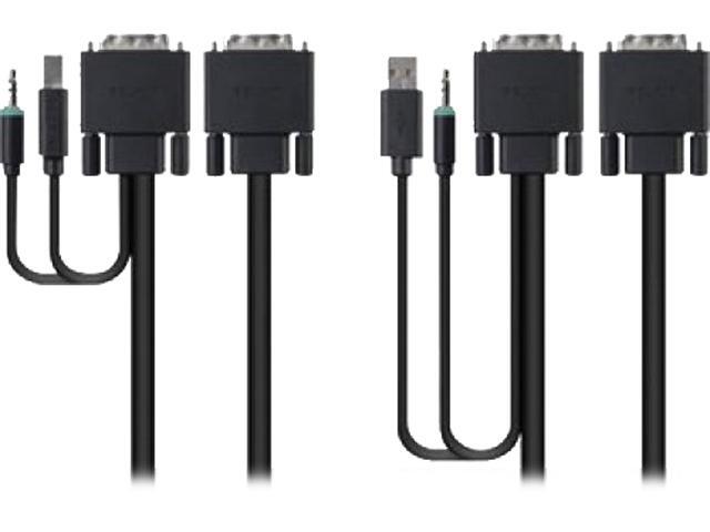 DUAL DVI/USB/AUD KVM CABLE, 6FT - Newegg.com