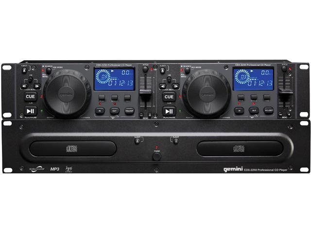 GEMINI CDX-2250 Gemini cdx-2250 2u dual rackmount nightclub cd/mp3 ...