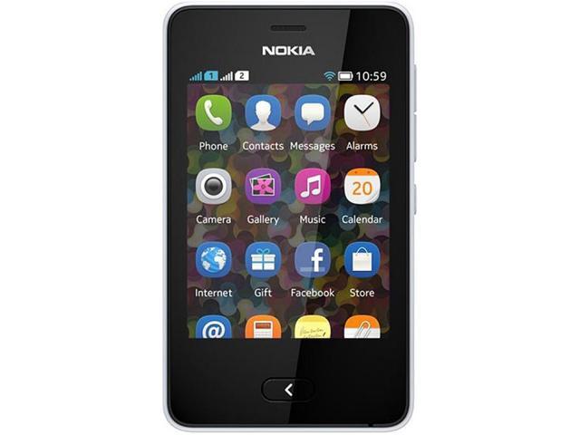Nokia Asha 501 White Touch Screen 3.15 MP Camera Bluetooth Unlocked GSM ...