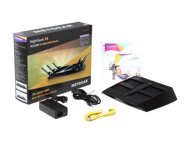 NETGEAR Nighthawk X6 AC3200 Tri-Band WiFi Router, Gigabit Ethernet ...