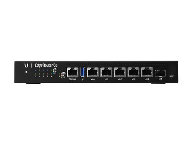 UBIQUITI ER-6P EdgeRouter 6P, 6-Port Gigabit Router with 1 SFP Port ...