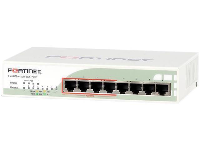 Fortinet FortiSwitch 80-POE Ethernet Switch - Newegg.com