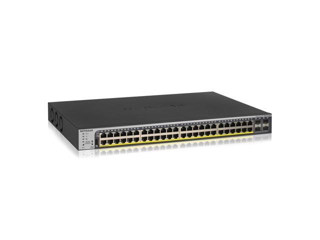 NETGEAR 48-Port Gigabit PoE+ Smart Switch w/ optional Remote/Cloud ...