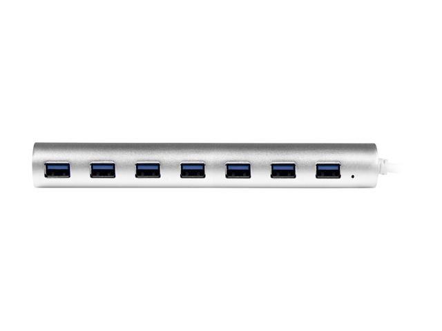 StarTech ST73007UA StarTech.com 7 Port Compact USB 3.0 Hub with Built ...