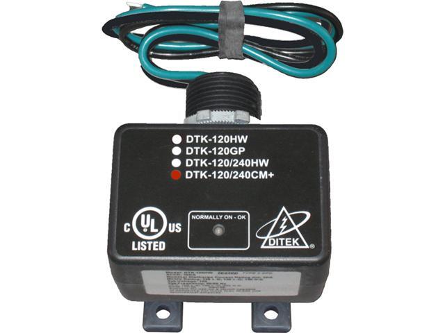 DITEK DTK-120/240CM+ 120/240V SINGLE PHASE ARRESTER WITH LED - Newegg.com