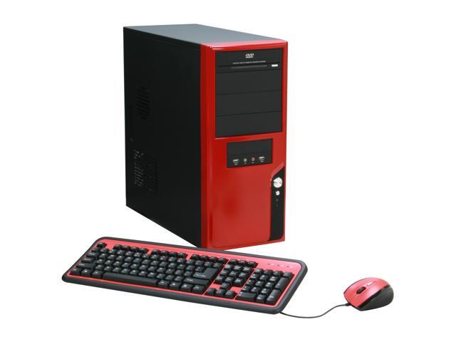 ATOP Decorative AT-AP101RD-KM Black / Red Computer Case w/keyboard ...