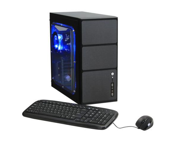 ATOP AT-AP103WBB-KM Black Computer Case w/Black color keyboard/mouse ...
