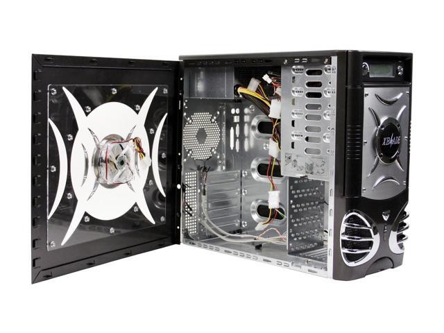 Open Box: ATOP XBlade AT859A-BK-LCD Black/Silver Computer Case - Newegg.ca