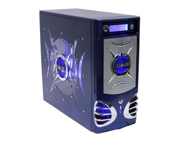 ATOP XBlade AT859A-BL-LCD Blue/Silver Computer Case - Newegg.com
