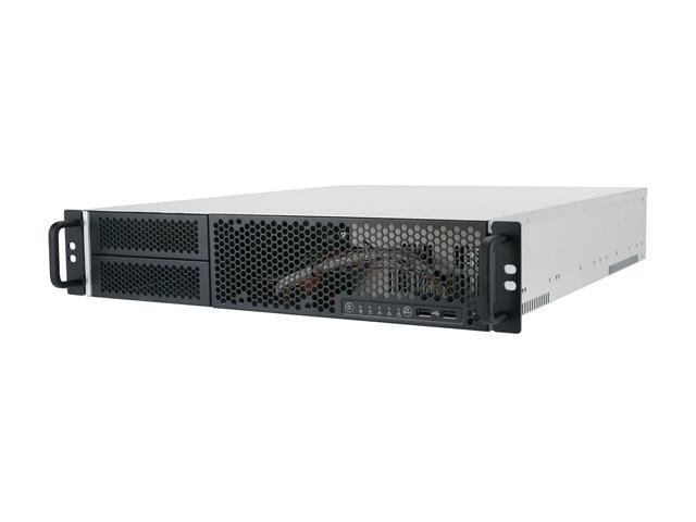 IN WIN IW-R200-02N Silver 2U Rackmount Open-Bay 2U Short Depth Server ...
