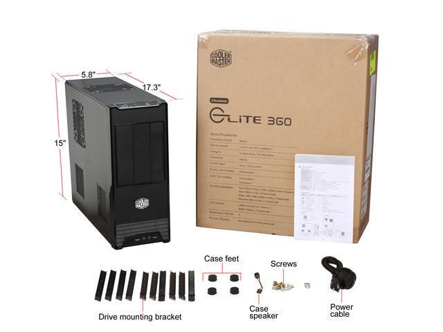 Cooler Master Elite 360 RC-360-KKR1 Black Computer Case - Newegg.ca