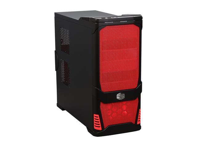 COOLER MASTER RC-P100-RKR1 Red / Black Steel / Plastic / mesh ATX Mid ...
