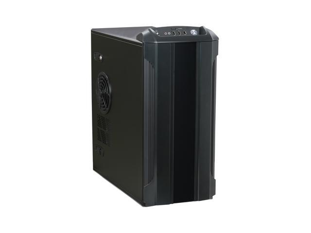 HEC Optimus Black 0.8 mm Thickness SECC Steel / Aluminum ATX Mid Tower ...