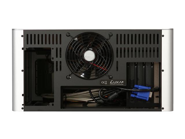 LUXA2 Black/Silver LM200 Touch Micro ATX Media Center / HTPC Case ...