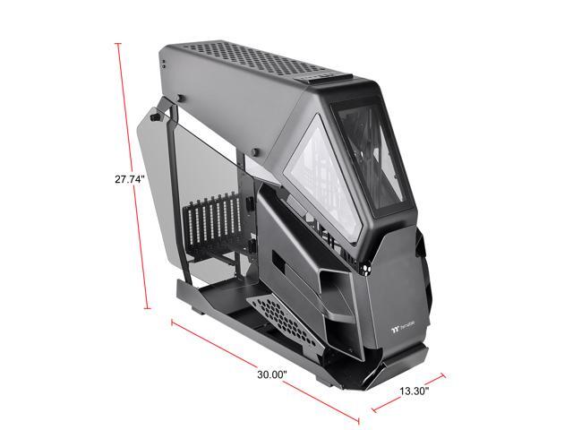 Thermaltake AH T600 Helicopter Styled Open Frame Tempered Glass Swing ...
