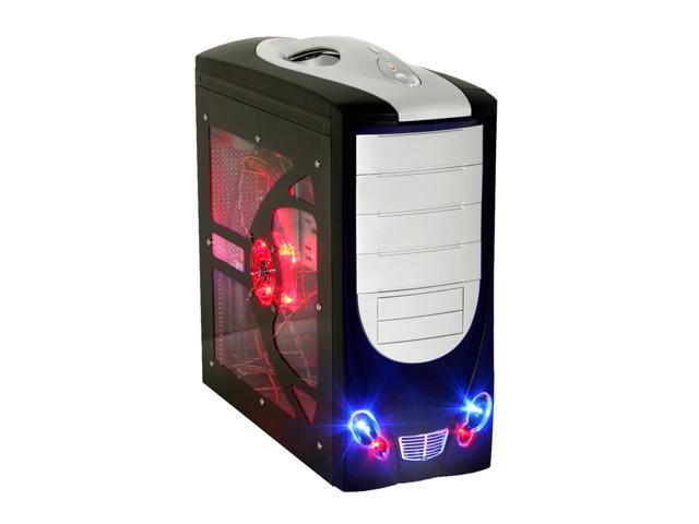 POWMAX CP0327PL-4 Window Black/ Silver Computer Case - Newegg.com