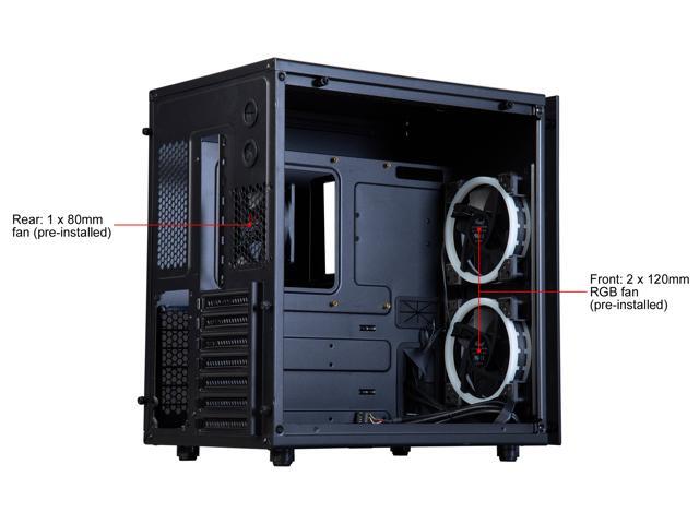Rosewill Cullinan PX RGB Cube Mini ITX/ MicroATX/ ATX Mid Tower Gaming ...