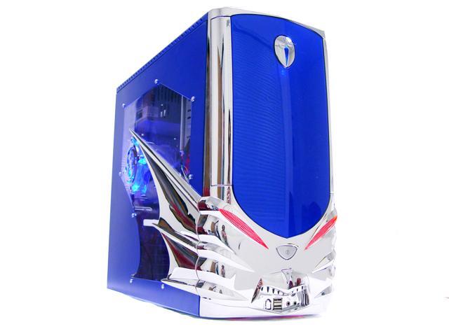 LOGISYS Computer DRACULA CS602BL Blue/Silver Computer Case - Newegg.com