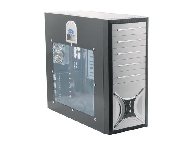 LOGISYS Computer SKYRISE CS500BK Black/Silver Computer Case - Newegg.com