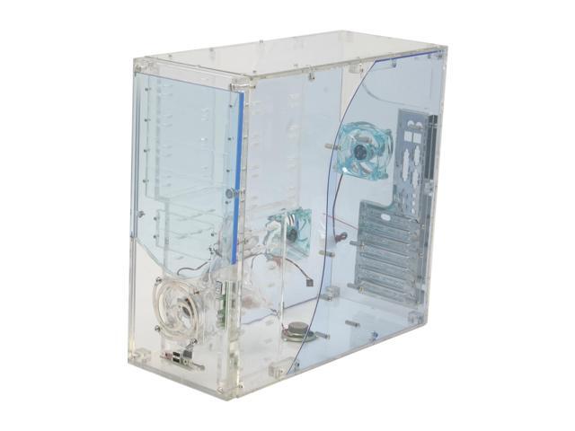 LOGISYS Computer YIN YANG CS889BL Clear/ Blue Computer Case Pre ...