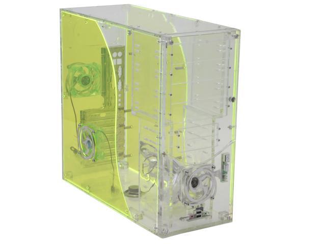 LOGISYS Computer YIN YANG CS889GN Clear/ Green Computer Case Pre ...