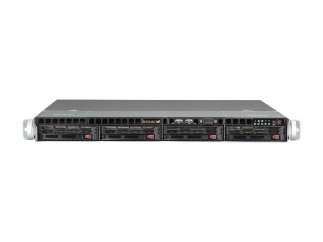 SUPERMICRO SuperChassis CSE-813MTQ-520CB Black 1U Rackmount Server Case ...
