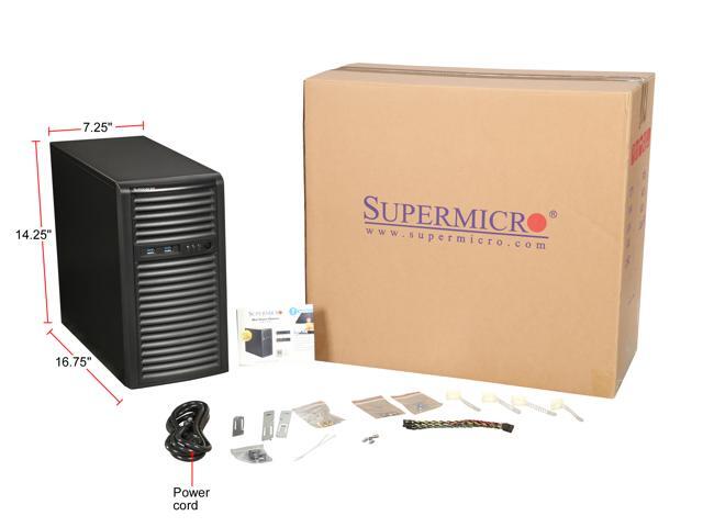 SUPERMICRO CSE-731i-403B Black Mini-Tower Server Chassis - Newegg.com