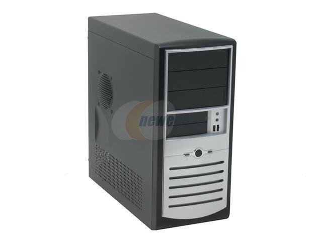 Foxconn TS001-V-A300A Black/ Silver Steel ATX Mid Tower Computer Case ...
