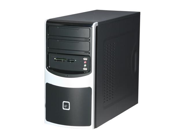 Foxconn TLM-C03+ISO-400 Black / Silver Computer Case w/ 18 in 1 Card ...