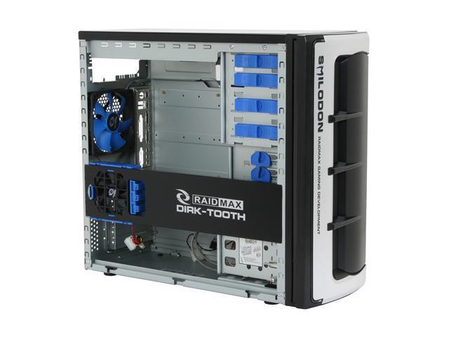 RAIDMAX SMILODON ATX-612WB Black / Silver Foldout MB Computer Case ...