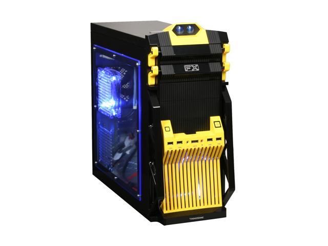 Broadway Com Corp FX-Series FX-YELLOW Black / Yellow Computer Case ...