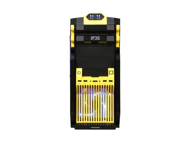 Broadway Com Corp FX-Series FX-YELLOW Black / Yellow Computer Case ...