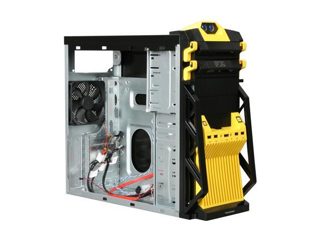 Broadway Com Corp FX-Series FX-YELLOW Black / Yellow Computer Case ...