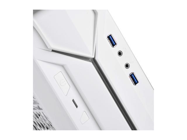 SilverStone RVZ03 SST-RVZ03W Front View with Brilliant RGB Light Strip ...