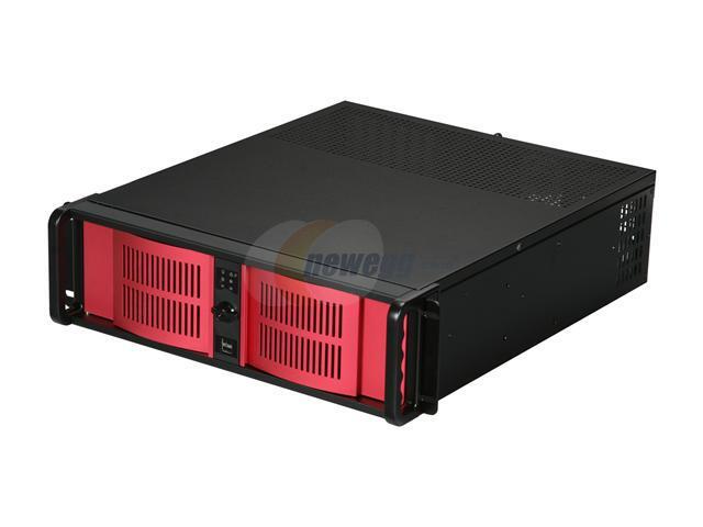 iStarUSA D-300/350-AB-RED 3U Rackmount Compact Stylish Server Chassis ...