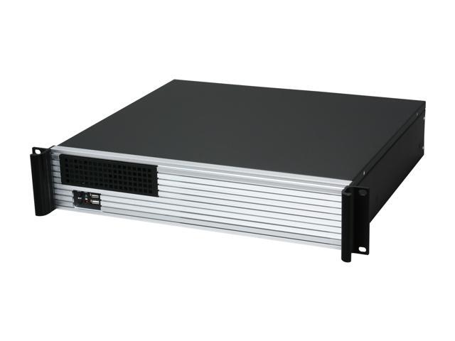 iStarUSA D-213-MATX-SILVER 2U Rackmount microATX Server Chassis ...
