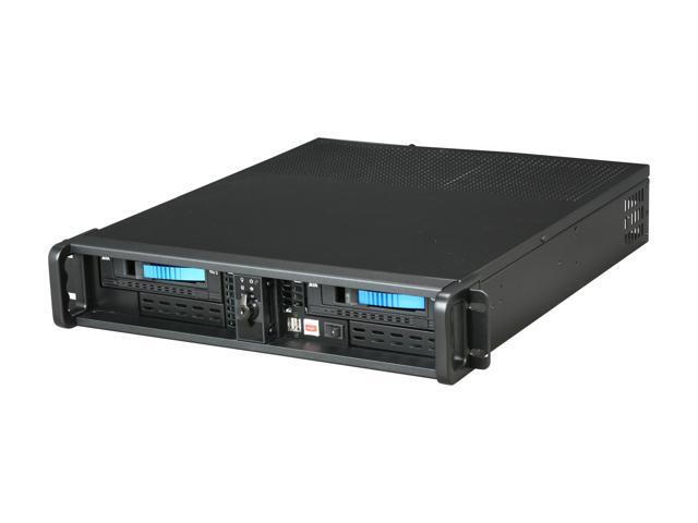 iStarUSA D200ND-2T7SA-BL Blue 2U Rackmount Compact Stylish Server Case ...