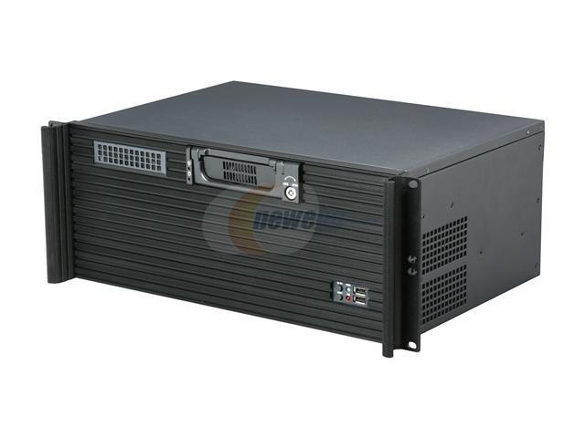 iStarUSA D-411S3-T7SA Black 4U Rackmount Compact Server ATX Chassis ...