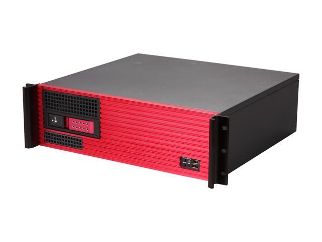 iStarUSA D313SEMATX-DE1RD-RD 3U Rackmount Compact Trayless Server Case ...