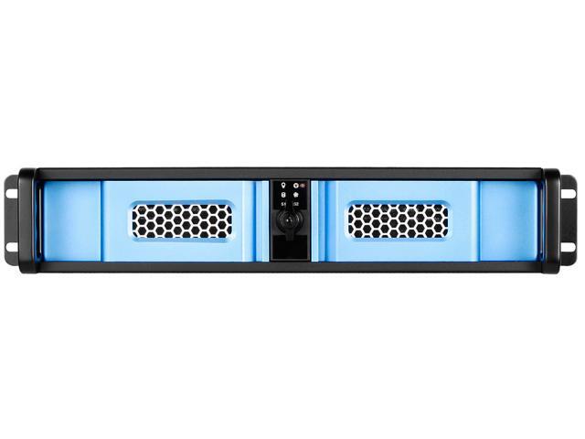 iStarUSA D-200-FSSE Black 2U Rackmount Compact Stylish Front-Mounted ...