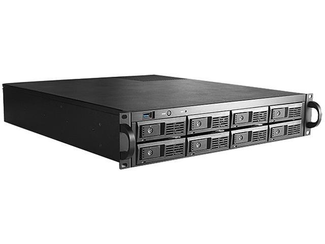 iStarUSA DAGE208UTL-NAS Black 2U Rackmount 2U 8-bay 3.5" SATA 6.0 Gb/s ...