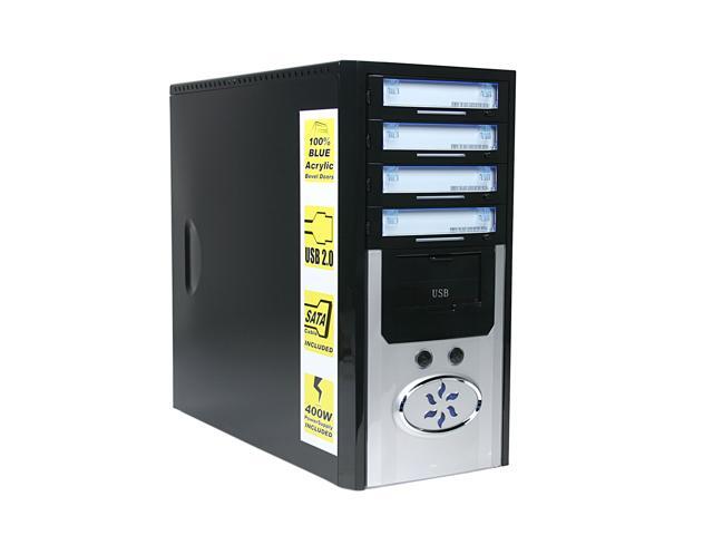 MGE CASOHO-H2-BK Black/Silver Computer Case - Newegg.com