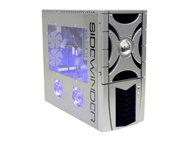 MGE CA-SIDEWINDER-S Silver/Black Computer Case - Newegg.com