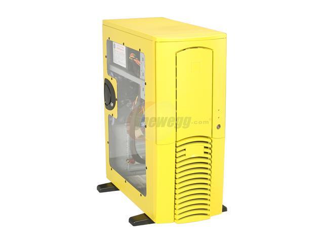 Athena Power CA-601YW80 Yellow SECC 1.0mm Steel ATX Full Tower Computer ...