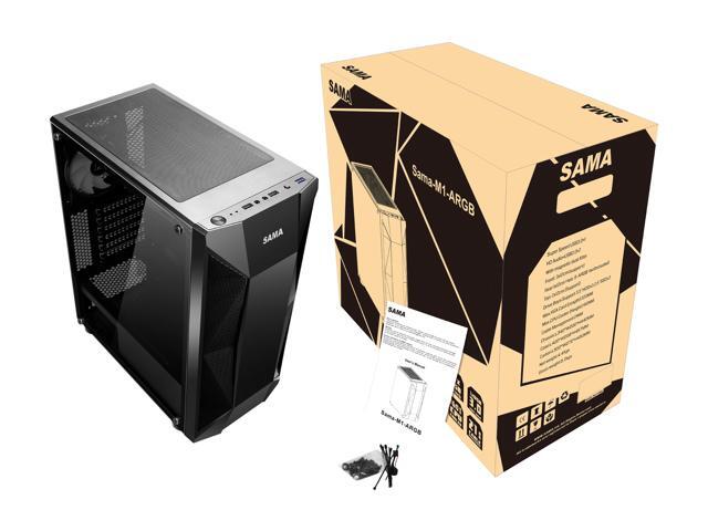 SAMA Sama-M1-ARGB Black Computer Case - Newegg.com