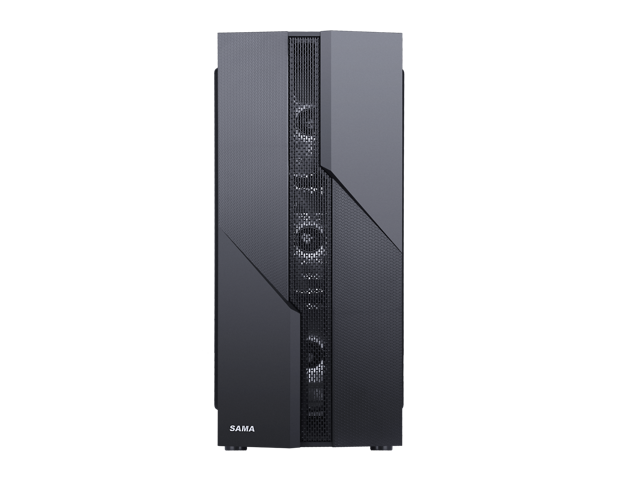 SAMA Sama-M2-TG Black USB3.0 Steel/ Tempered Glass ATX Mid Tower Gaming ...