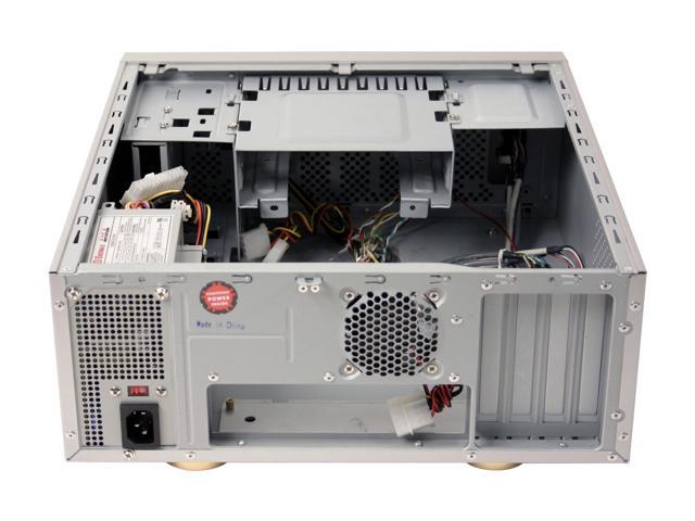 nMEDIAPC HTPC 100 SA Silver Steel MicroATX Media Center Computer Case ...