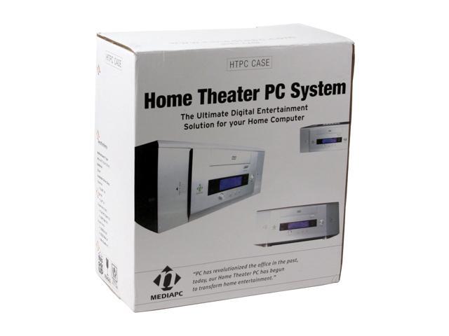 nMEDIAPC HTPC 100 SA Silver Steel MicroATX Media Center Computer Case ...