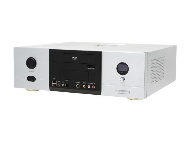 nMEDIAPC Silver HTPC 280SAV4 Micro ATX Media Center / HTPC Case ...